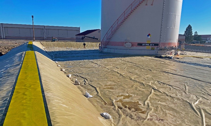 Geomembrane Fuel Tank Containment at Kingsley Field | Seaman