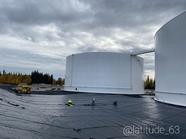 Fuel Storage Facility Uses Geomembrane for Containment in Arctic ...
